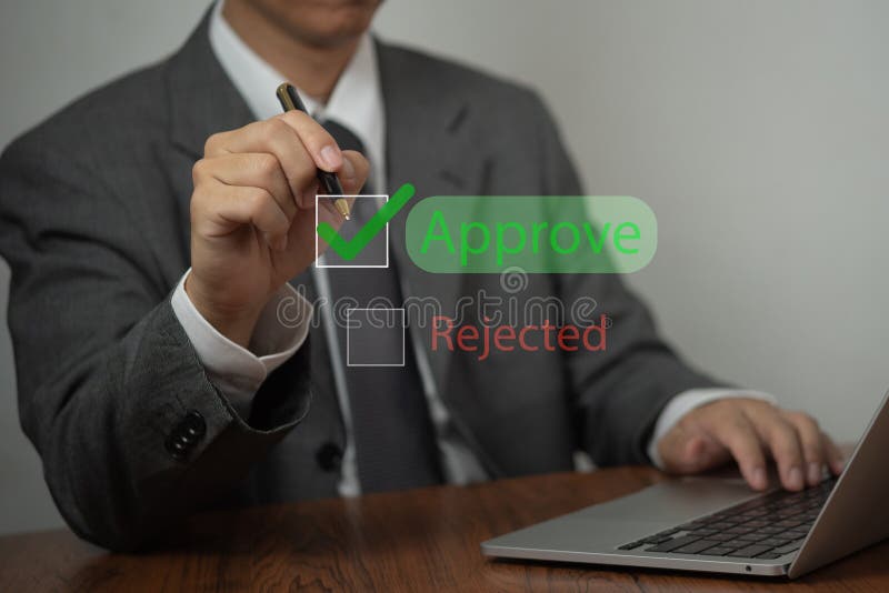 Business Decision-making Process Showing Approval and Rejection Options ...