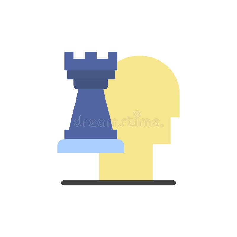 Business, Decisions, Modern, Strategic Flat Color Icon. Vector Icon ...