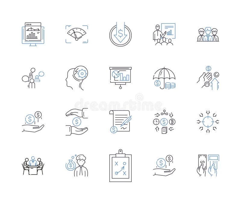 Business Decisions Outline Icons Collection. Strategy, Planning ... Business Decisions Outline Icons Collection. Strategy, Planning ...