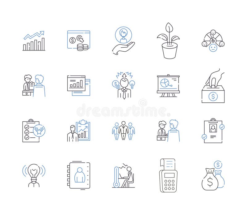 Business Decisions Outline Icons Collection. Strategy, Planning ... Business Decisions Outline Icons Collection. Strategy, Planning ...