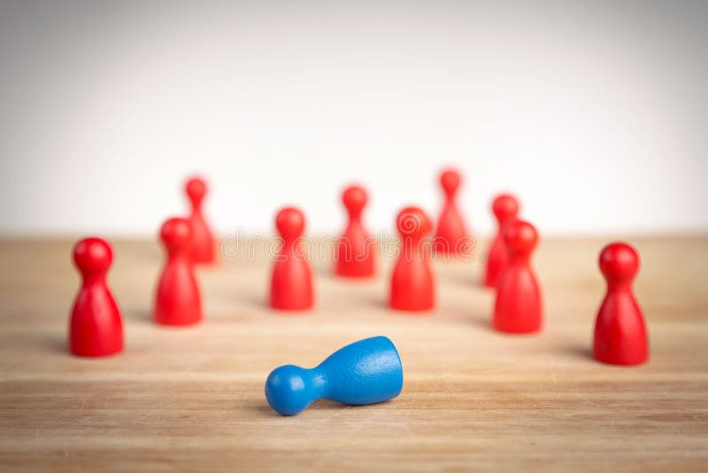 Business Defeat or Crime Scene Concept with Game Pieces Stock Photo ...