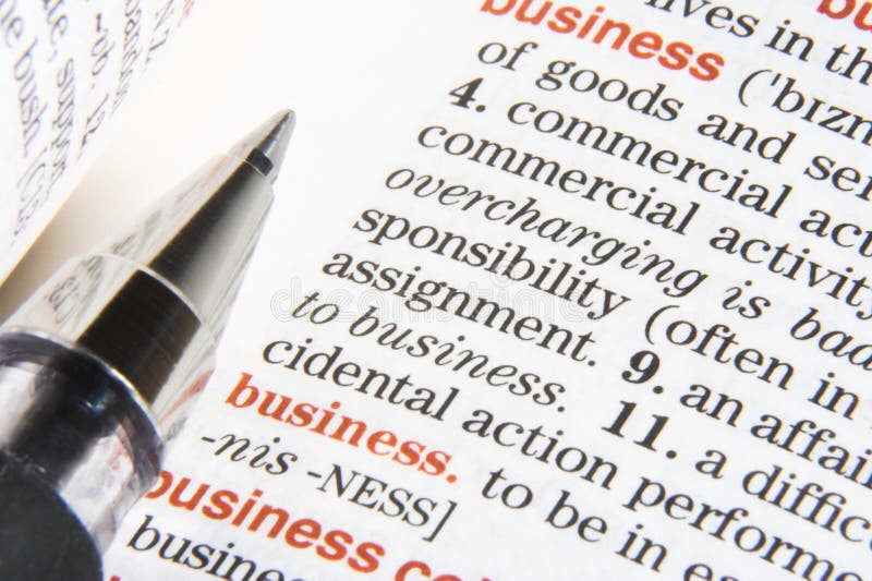 Business definition stock image. Image of language, encyclopedia - 1445253