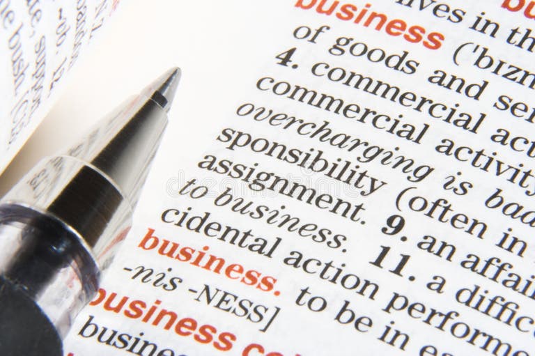 Business definition stock image. Image of language, encyclopedia - 1445253
