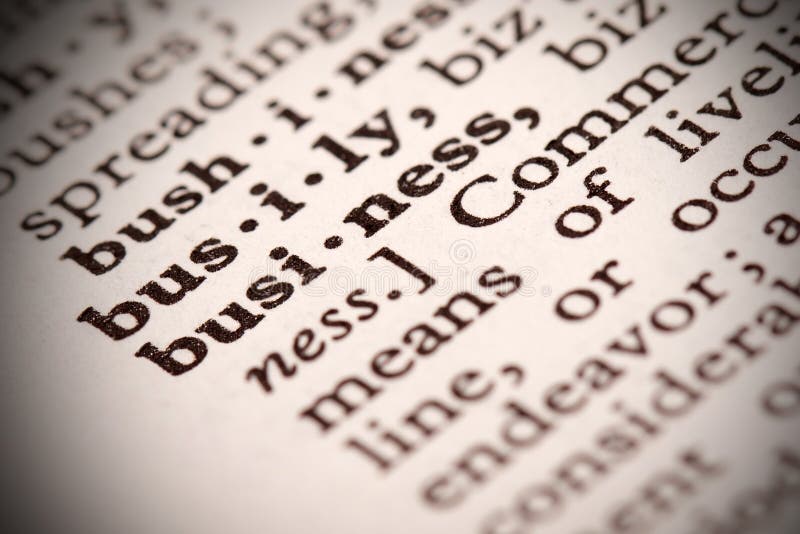 Business definition stock image. Image of language, encyclopedia - 1445253