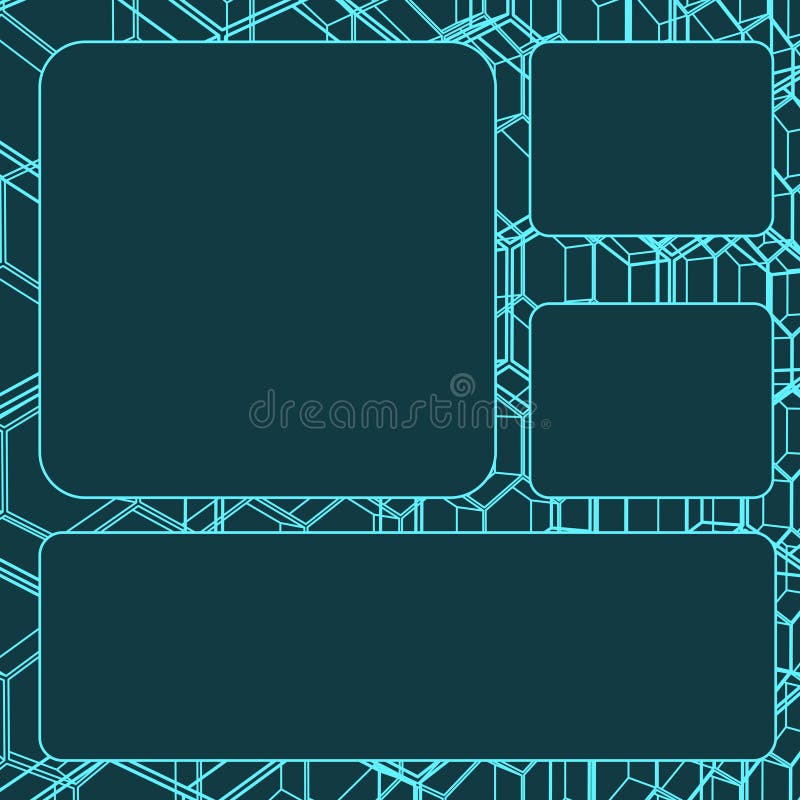 Square text space stock vector. Illustration of hexagon - 116141411