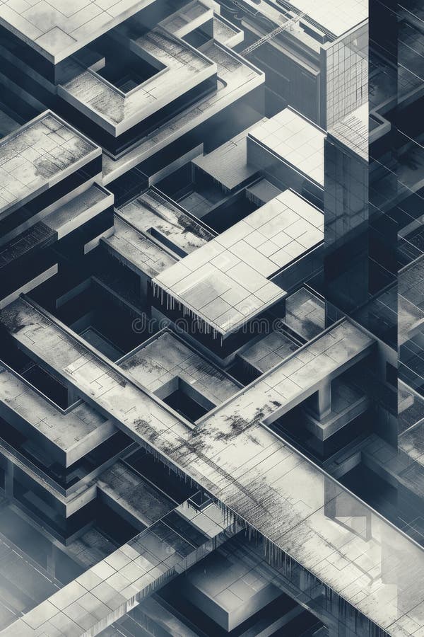 Business Design Featuring a Complex Layout Pattern. Stock Illustration ...