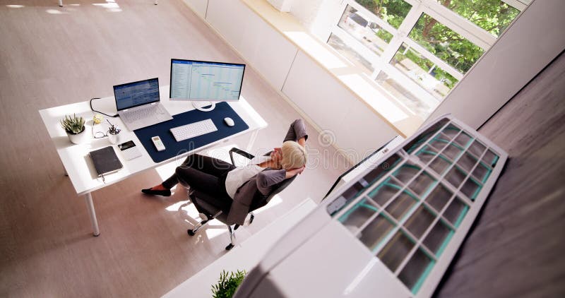 Business Desk Air Conditioning at Workplace Stock Photo - Image of ...