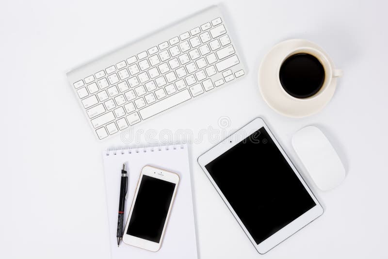 Business Desk with a Keyboard, Mouse and Pen Editorial Photography ...