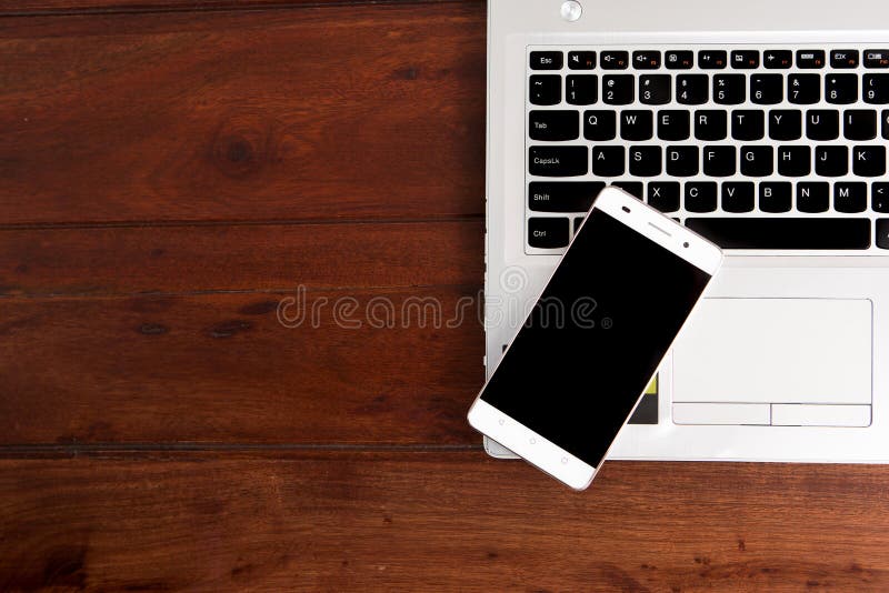 Business Desk, Set of Modern Computer Devices Stock Image - Image of ...