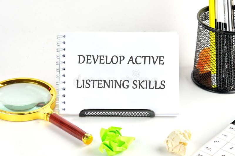 Business and Develop Active Listening Skills Concept. DEVELOP ACTIVE ...