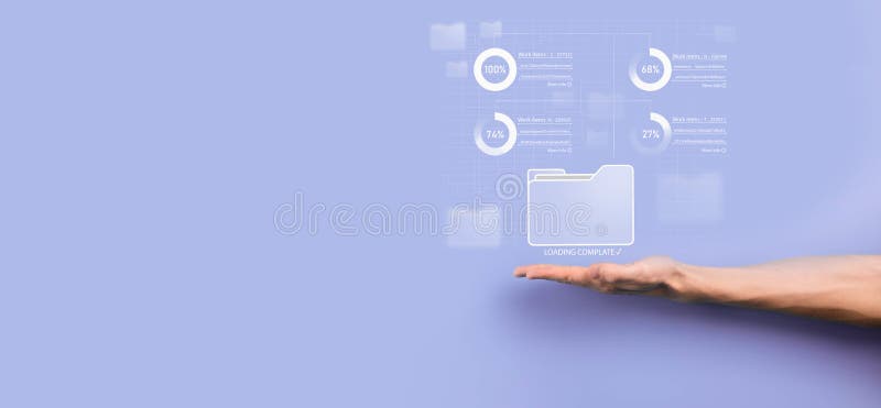 Business Developer Hand Using Board Framework on Virtual Modern ...