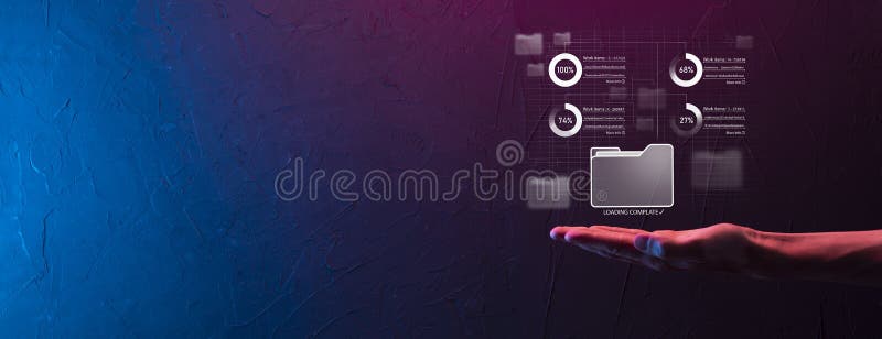 Business Developer Hand Using Board Framework on Virtual Modern ...