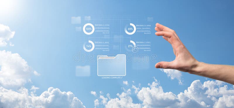 Business Developer Hand Using Board Framework on Virtual Modern ...