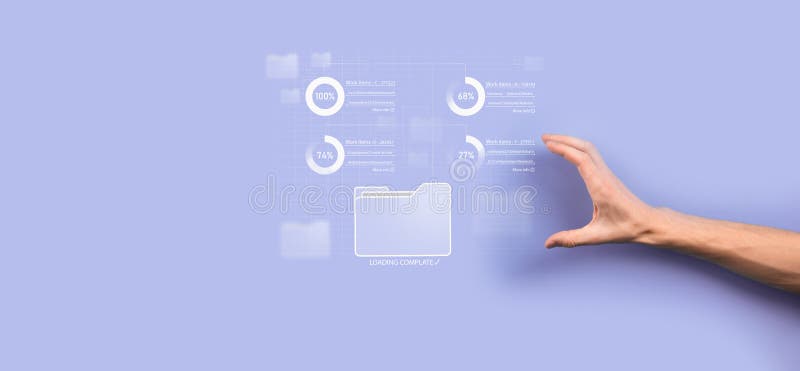 Business Developer Hand Using Board Framework on Virtual Modern ...