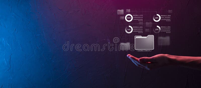 Business Developer Hand Using Board Framework on Virtual Modern ...