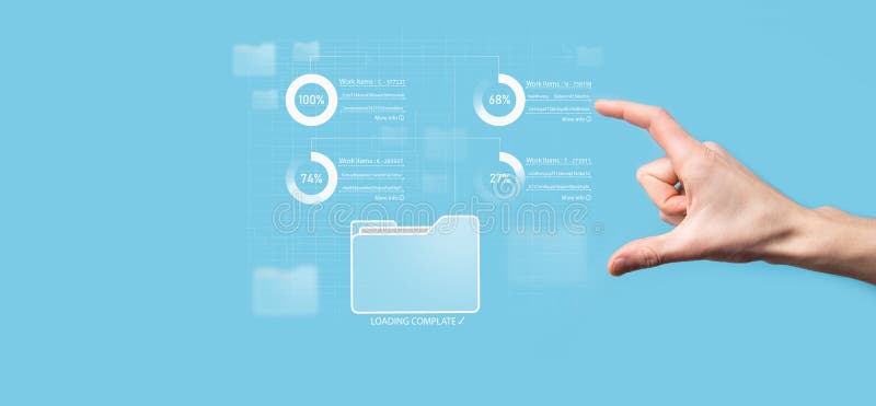 Business Developer Hand Using Board Framework on Virtual Modern ...