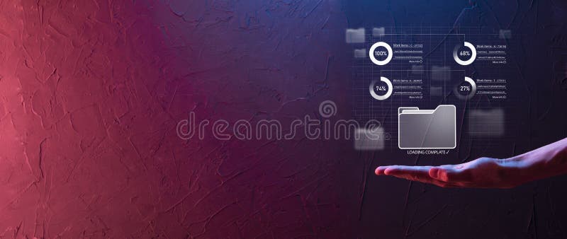 Business Developer Hand Using Board Framework on Virtual Modern ...