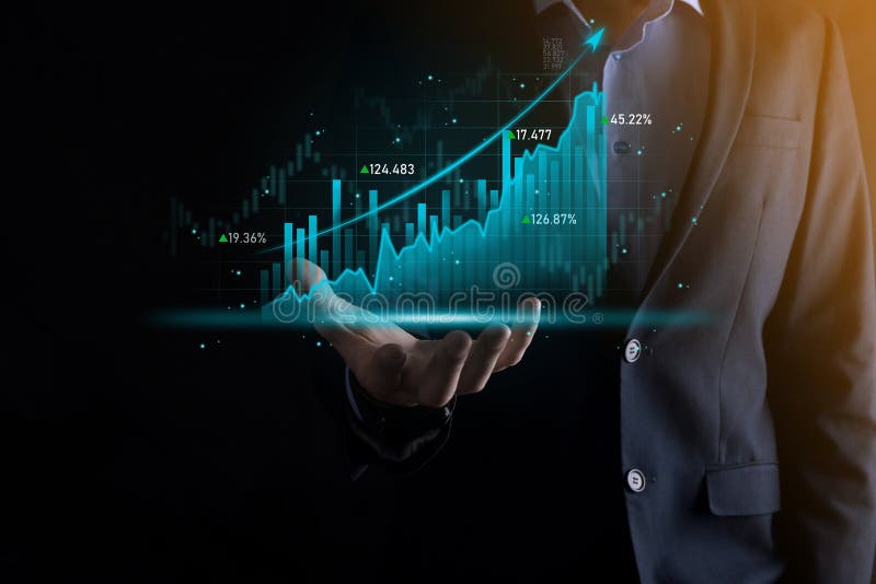 Business Developer Hand Using Board Framework on Virtual Modern ...