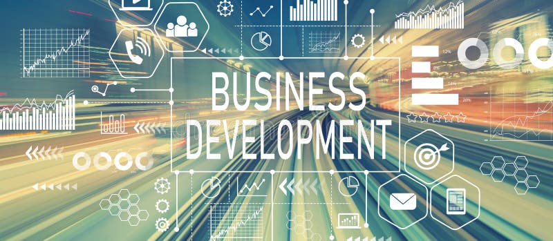 Business Development with Abstract High Speed Technology Stock Image ...