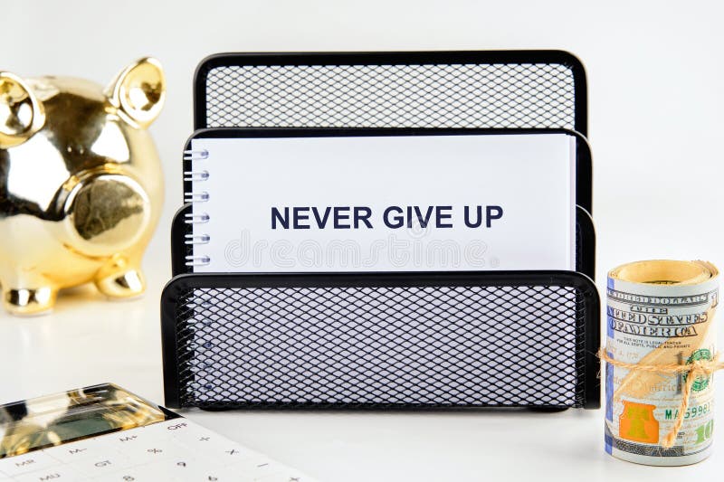 Business Development Challenge Concept and Effort Success Idea. Never ...