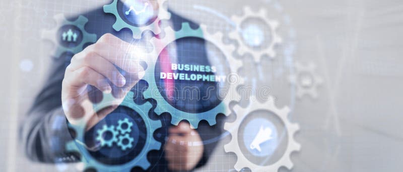 Business Development Change Improvement Vision on Virtual Screen Stock ... Business Development Change Improvement Vision on Virtual Screen Stock ...