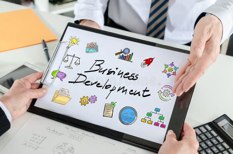 Business Development Concept on a Clipboard Stock Image - Image of ...
