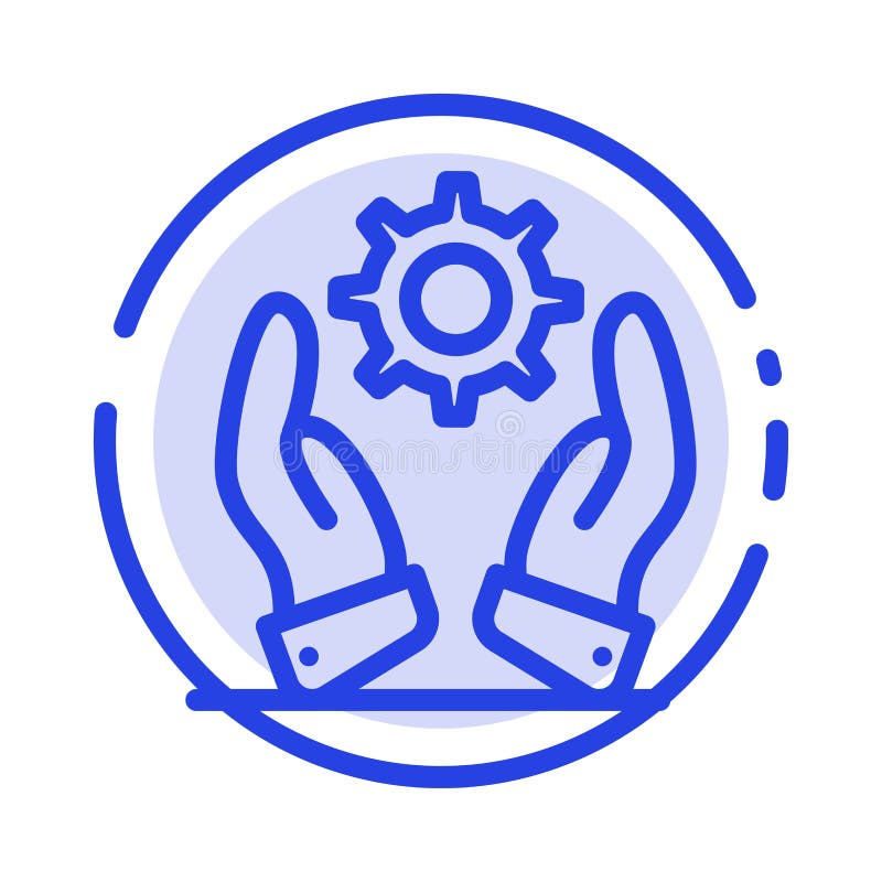 Business, Development, Modern, Solutions Blue Dotted Line Line Icon ...