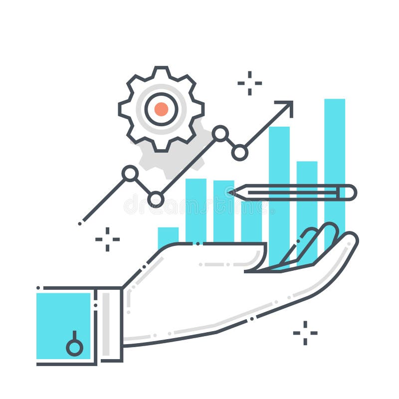 Business Development Related Color Line Vector Icon, Illustration Stock ...