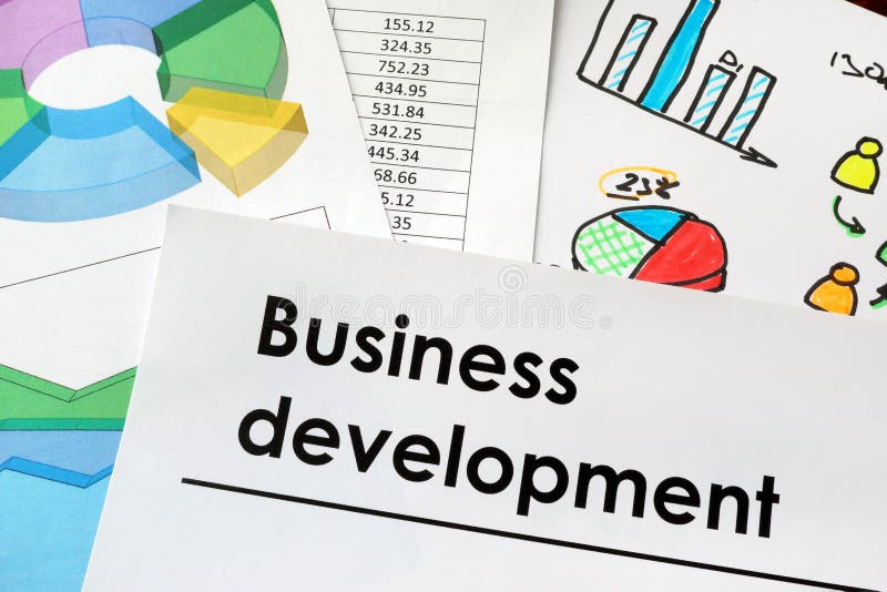 Business development sign. stock photo. Image of leadership - 71981662