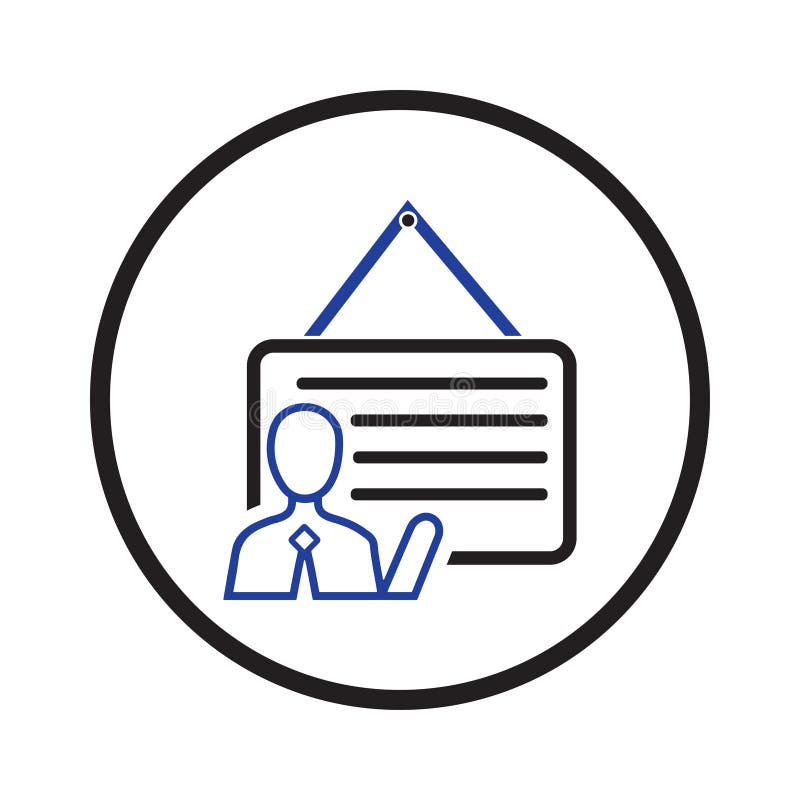 Business Development Training Icon Stock Vector - Illustration of team ...