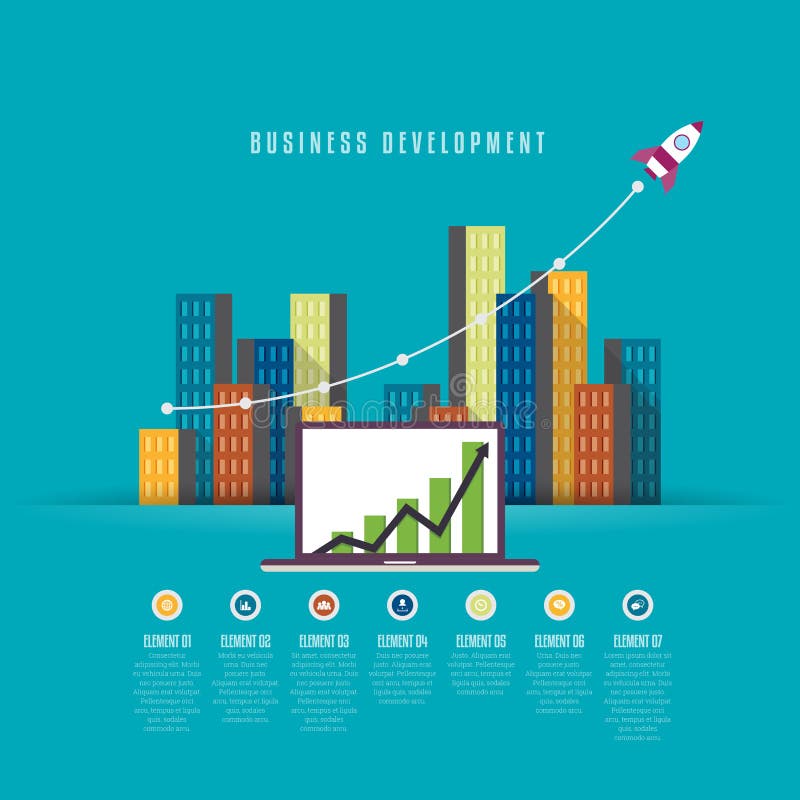 Business Development stock vector. Illustration of development - 66058100