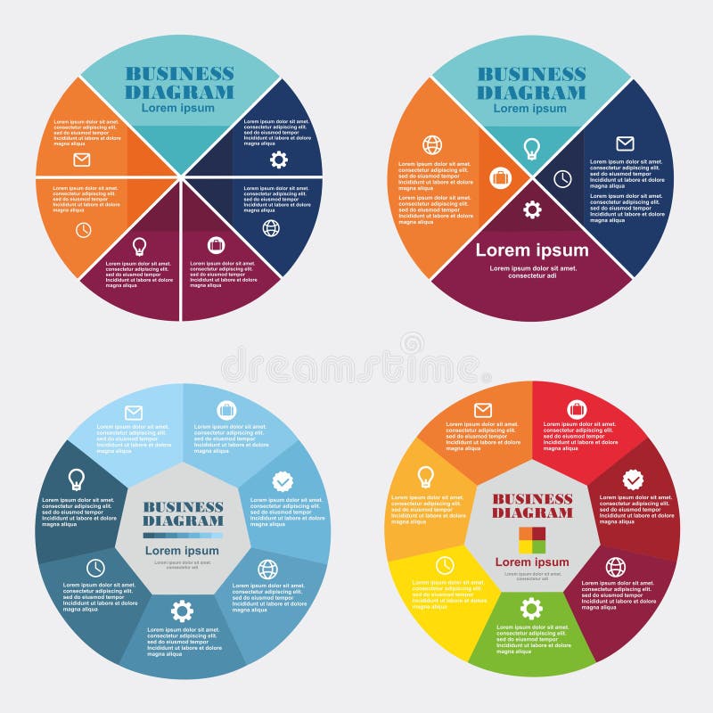 Business Diagram circle stock illustration. Illustration of modern ...