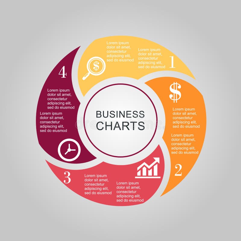 Business Circle Infographics Set Stock Vector - Illustration of ...