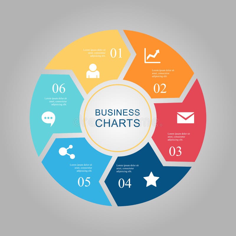 Business Diagram Infographics Set Stock Vector - Illustration of ...