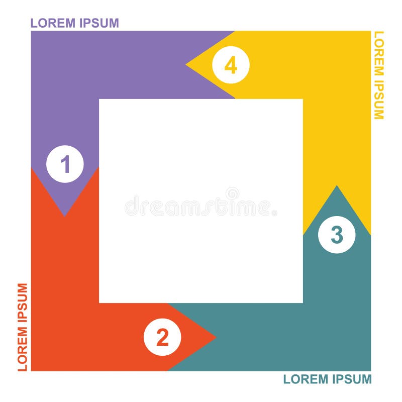 Business Diagram, Flowchart Template Stock Vector - Illustration of ...