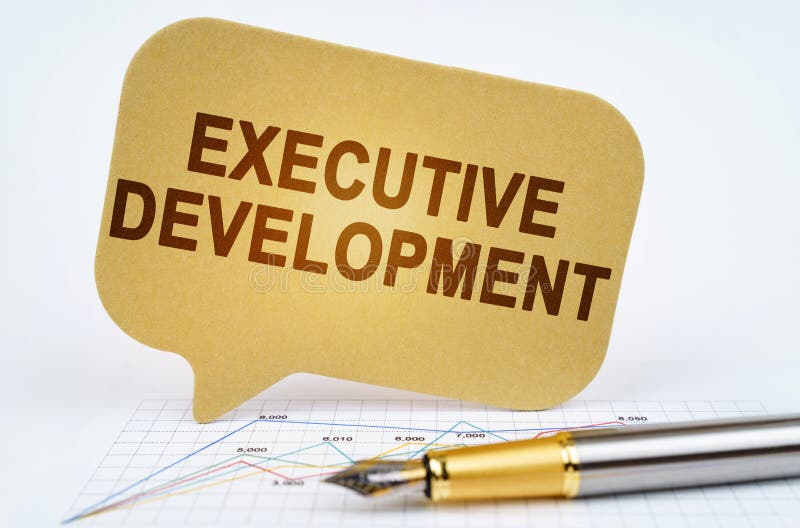 On the Business Diagram is a Pen and a Sign with the Inscription ...