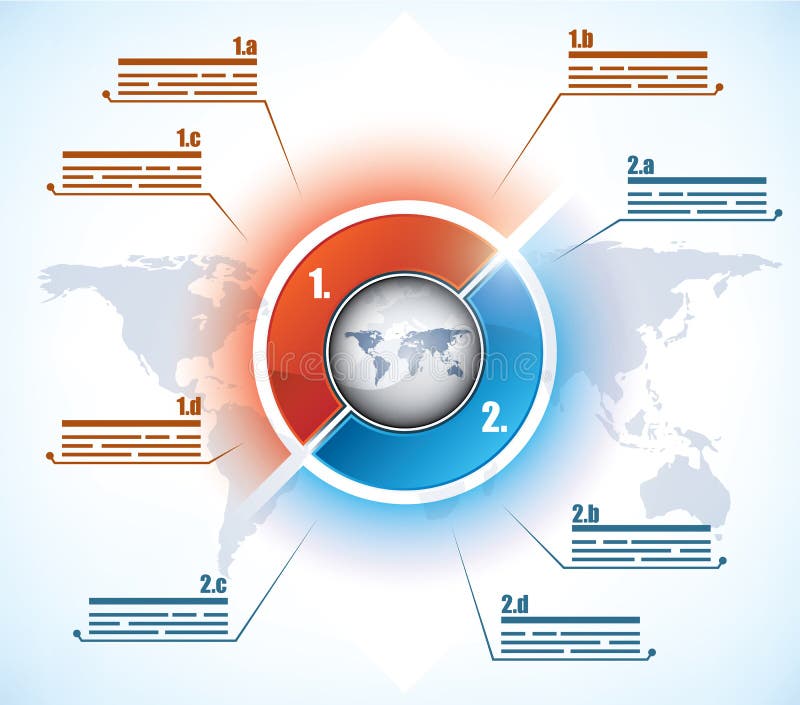 Segmented Wheel Template for Presentations Stock Vector - Illustration ...