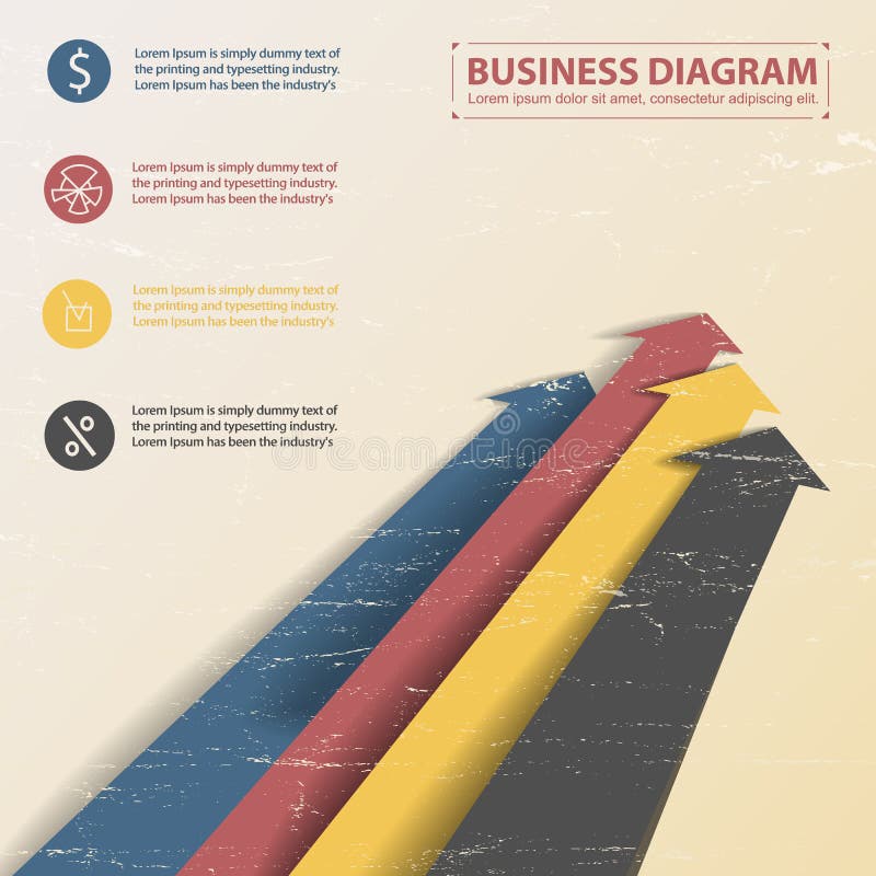 Business Diagram Template for Presentation Stock Vector - Illustration ...