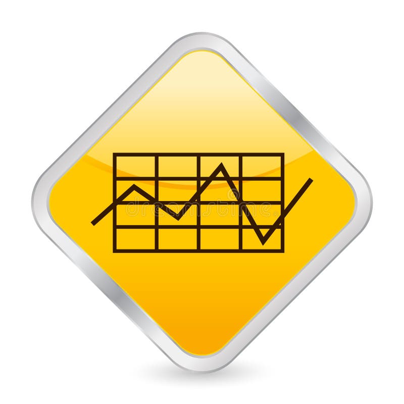 Business diagram icon stock vector. Illustration of button - 5692524