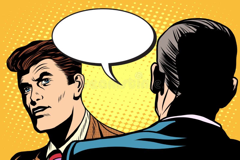 Two Businessmen Dialogue Conversation Communication Stock Vector ... Two Businessmen Dialogue Conversation Communication Stock Vector ...