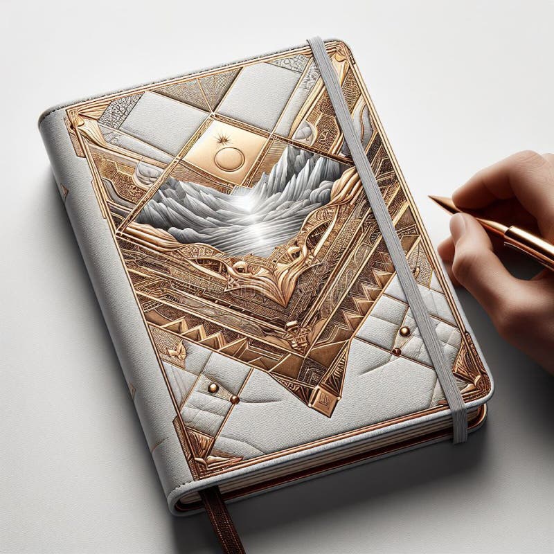 Business Diary and a Hand with a Pen Stock Photo - Image of aesthetic ...