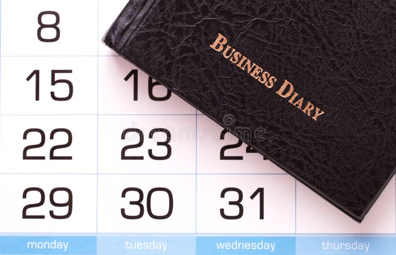 Paper Calendar and Pencils on the Table Stock Photo - Image of schedule ...