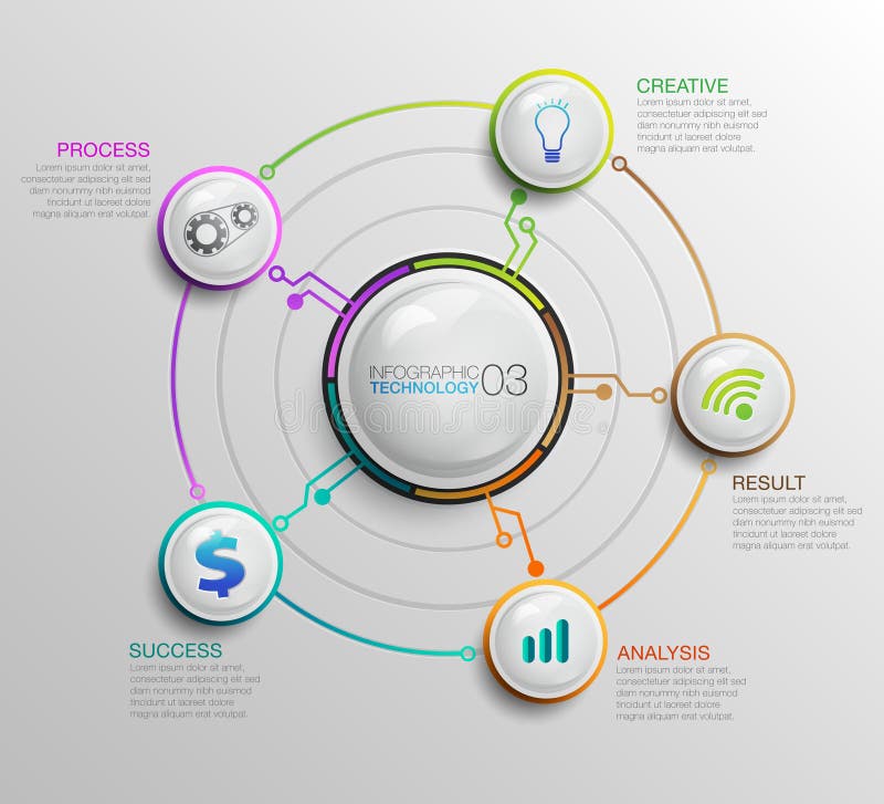 Annual Revenue Summary Chart Infographic Stock Vector - Illustration of ...