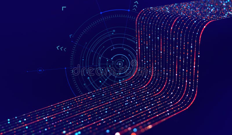 Business and Digital Technologies. Data Flow in a Secure System Stock ...