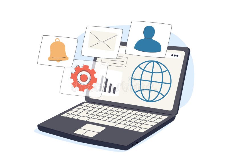 Business Digitalization Abstract Concept Vector Illustration Set ...