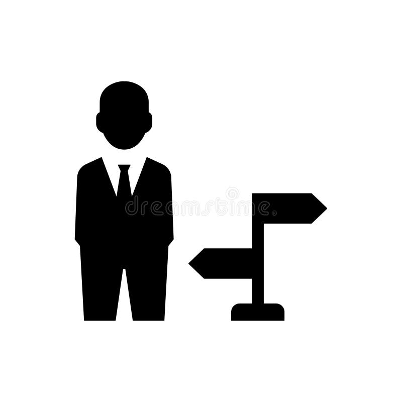 Business Direction Icon stock vector. Illustration of icon - 192457370