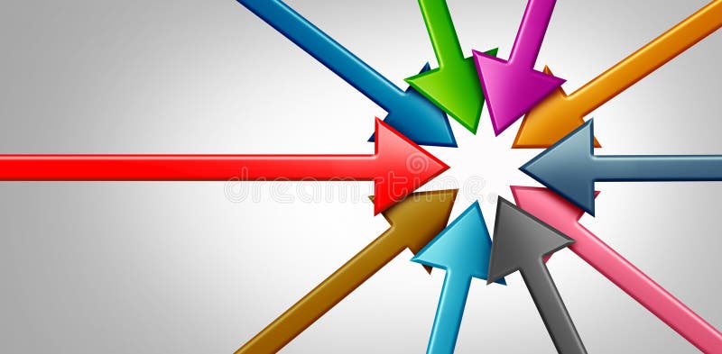 Business Direction Success stock illustration. Illustration of group ...