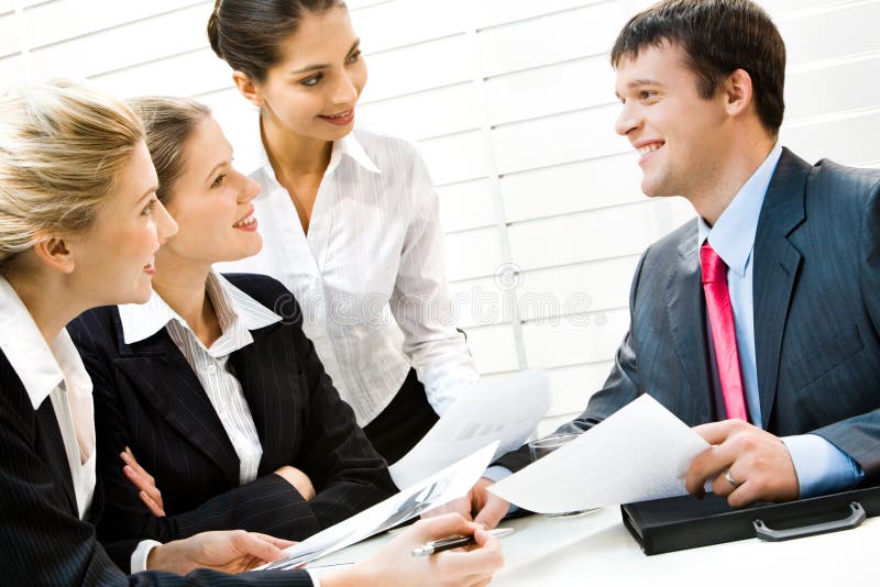 Business directions stock image. Image of coworkers, partners - 4103293