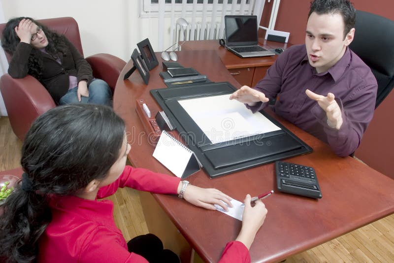 Business discussion stock photo. Image of corporate, insurance - 1862226