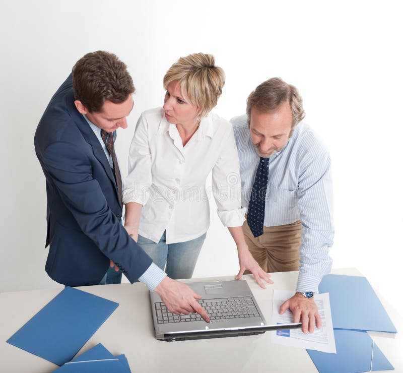 Business discussion stock image. Image of indoors, cooperation - 21362365